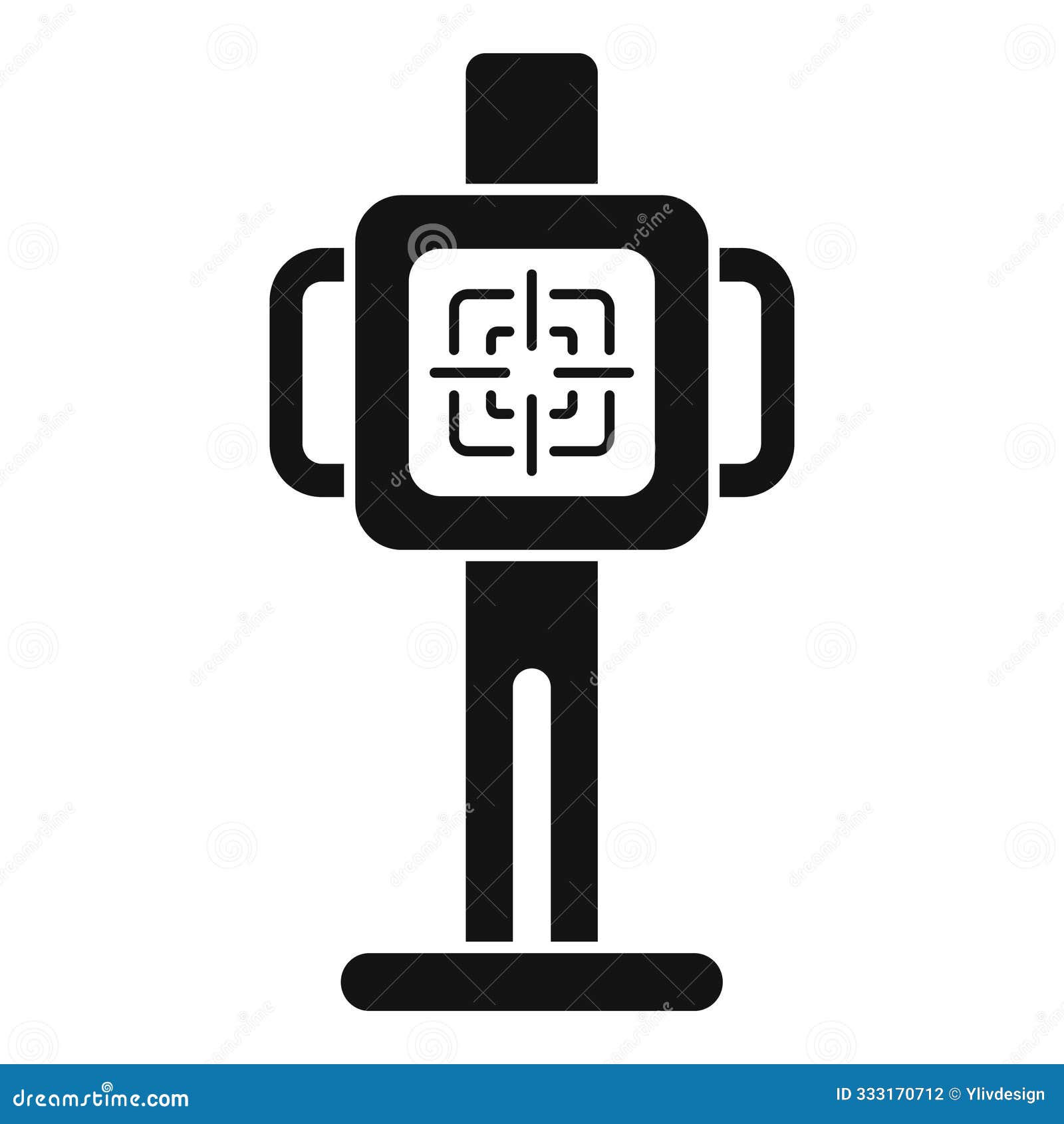 Shooting Range Target Electronic Device Icon Glyph Vector Stock Vector ...