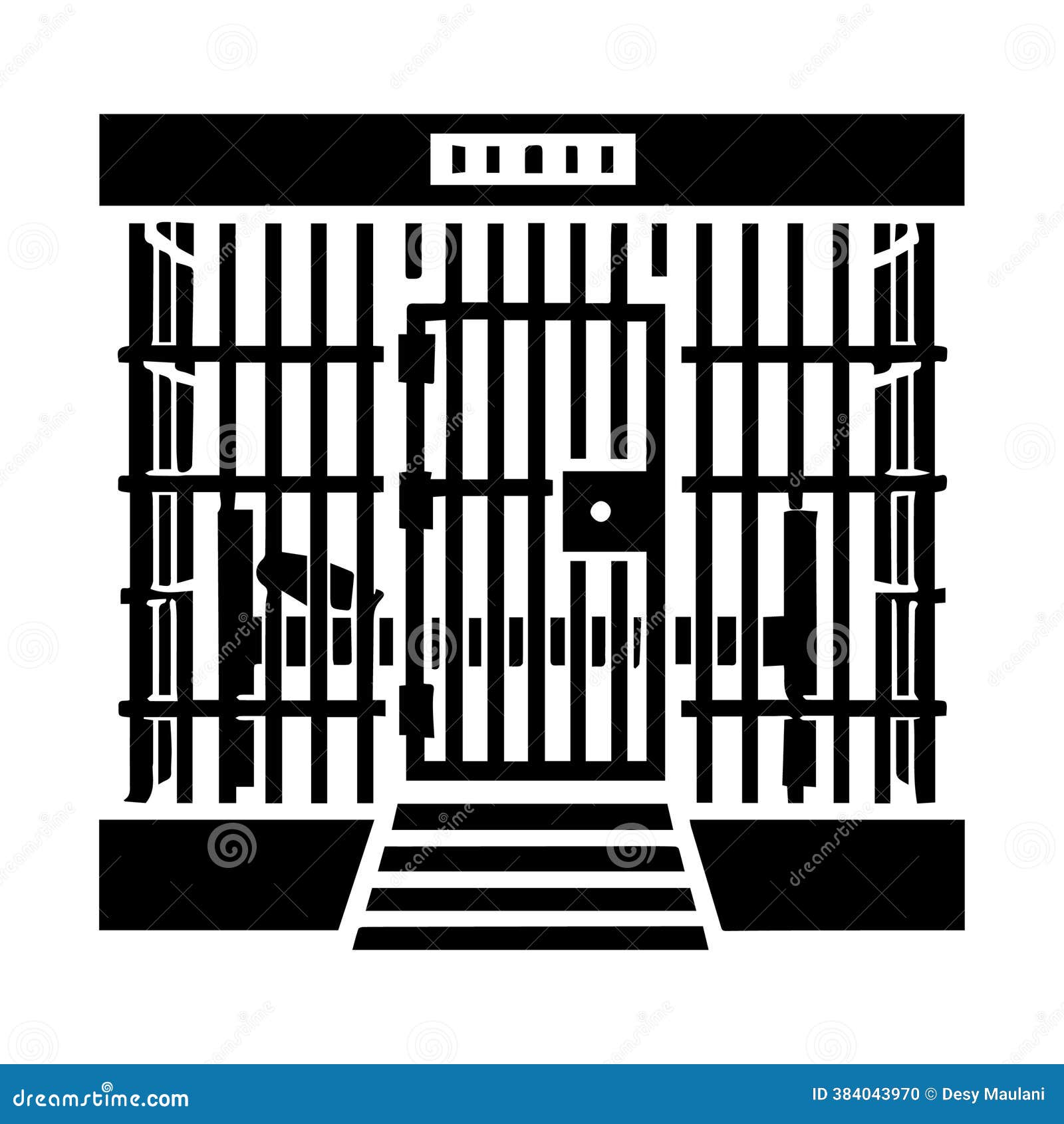 Vector Set Of Prison Icons. Prisoner, Detention, Cell, Escape, Work ...