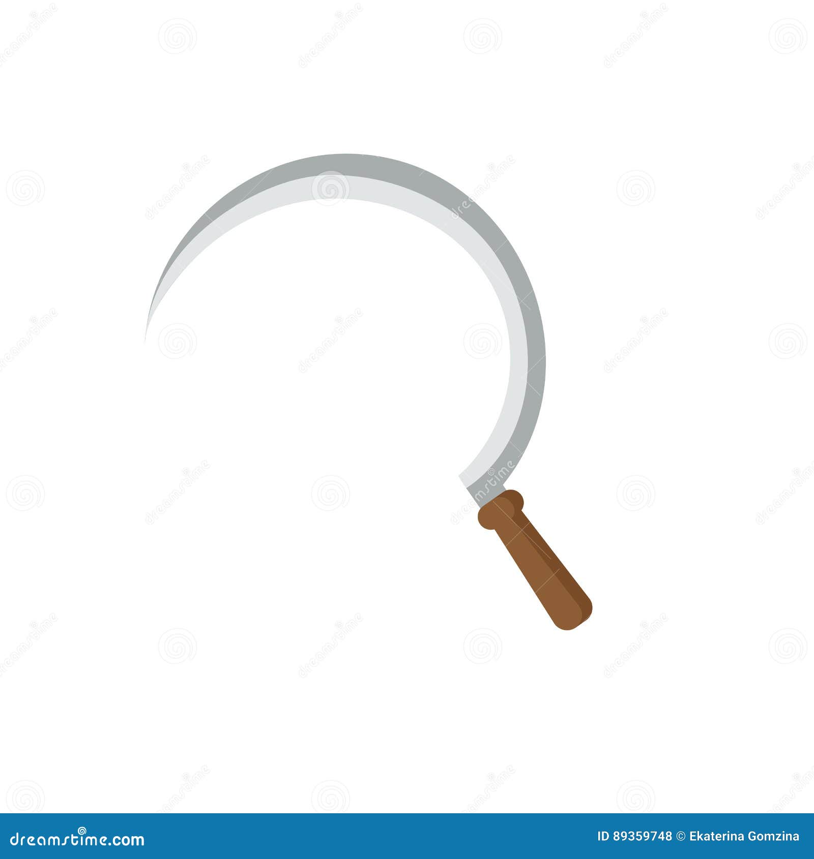 Simple Vector Icon of a Sickle. Color Flat Style Stock Vector ...