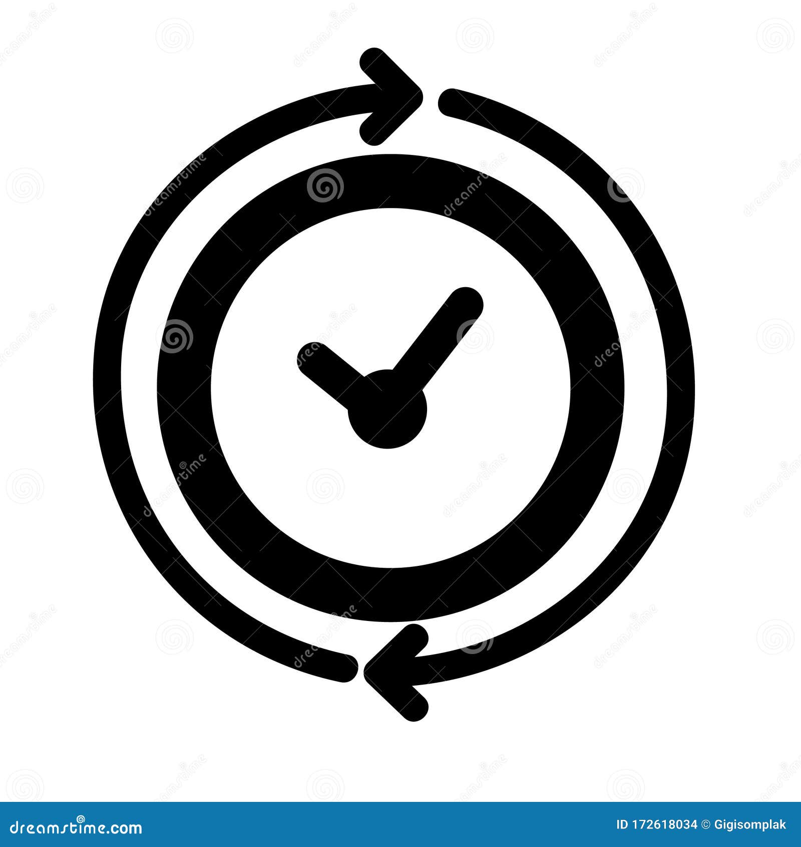 Simple Vector Icon Sign Time, Reguler Event, Element Design for Event ...