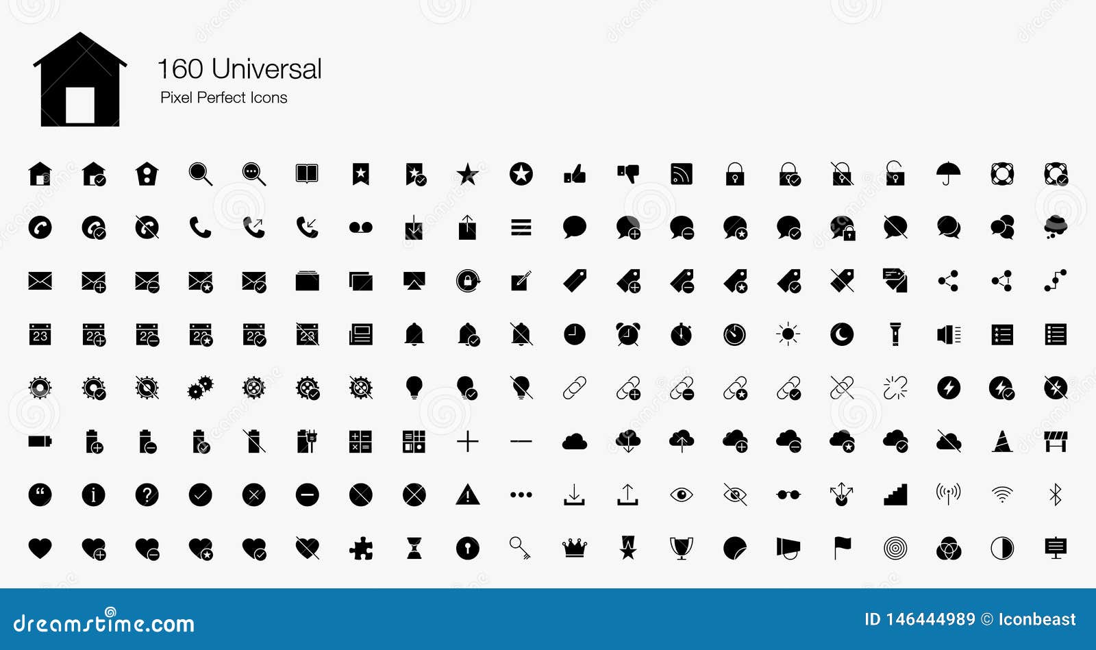 Common Web Icons Bundle Set Stock Vector - Illustration of interfaces ...