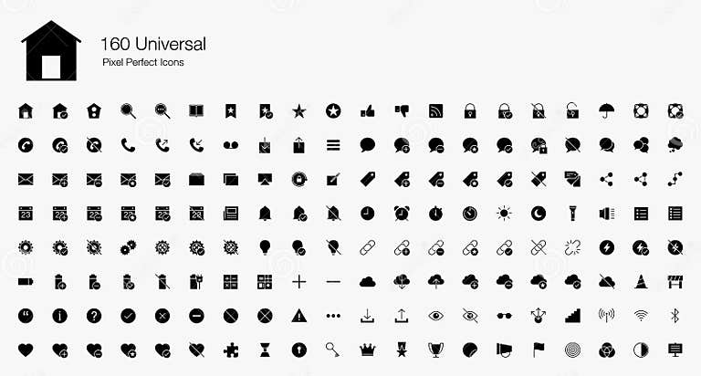 Common Web Icons Bundle Set Stock Vector - Illustration of interfaces ...