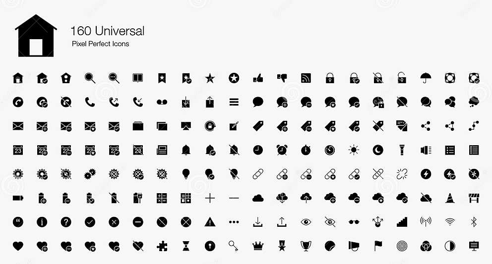 Common Web Icons Bundle Set Stock Vector - Illustration of interfaces ...