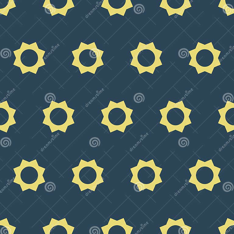 Simple Vector Illustration with Ability To Change. Pattern with Sun ...