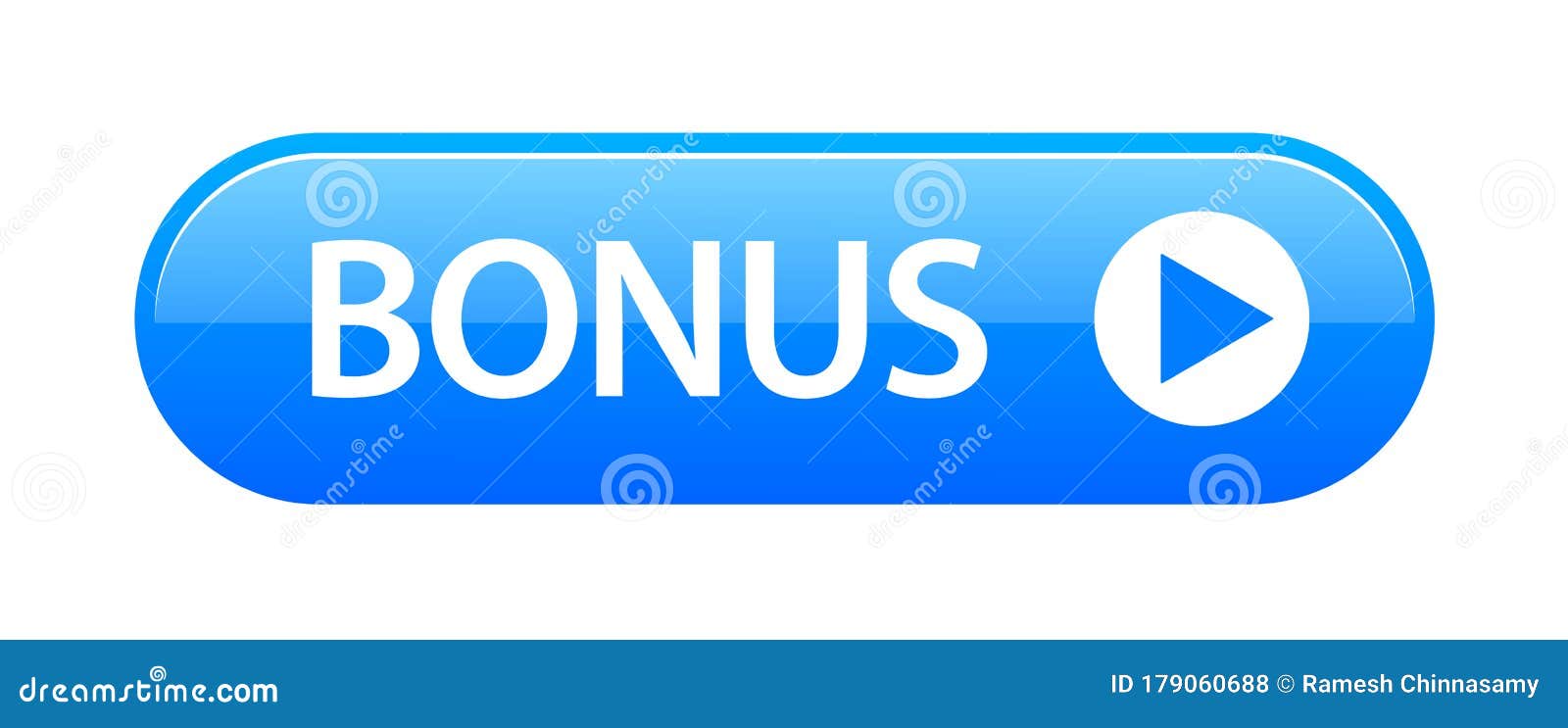 Bonus button stock vector. Illustration of advertising - 179060688