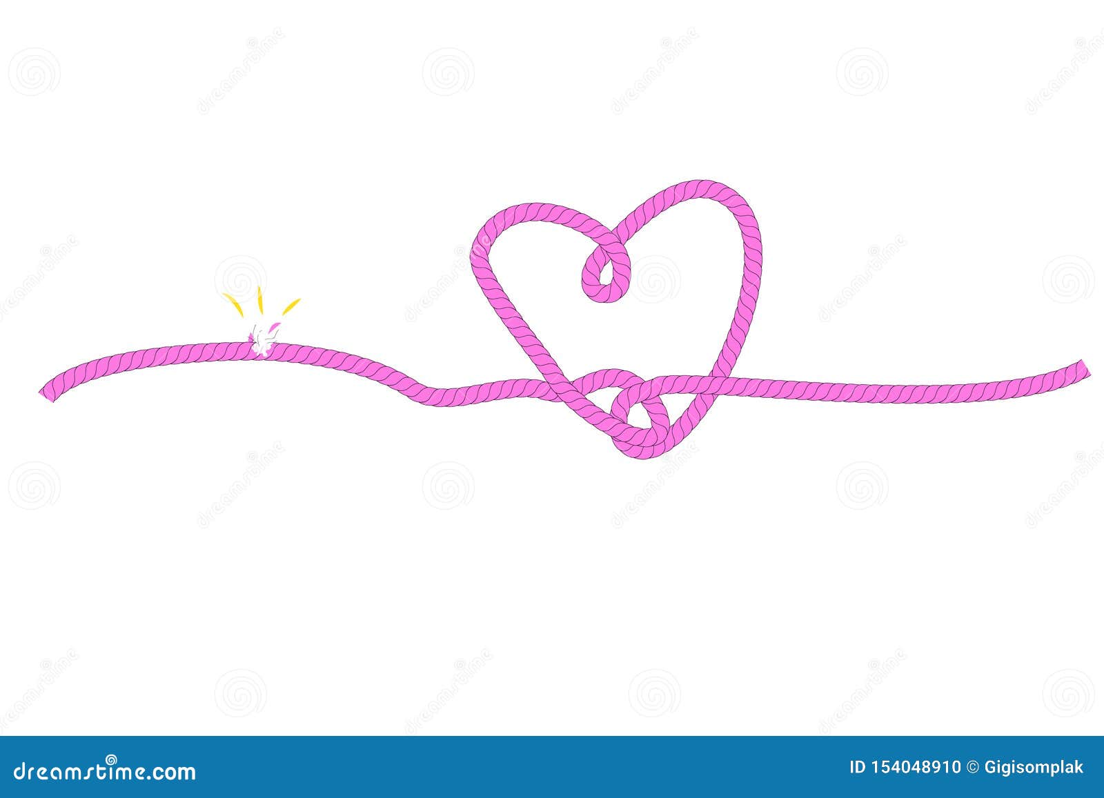 Pink Rope Barrier Stanchions Turnstile Flat Design Cartoon Vector ...