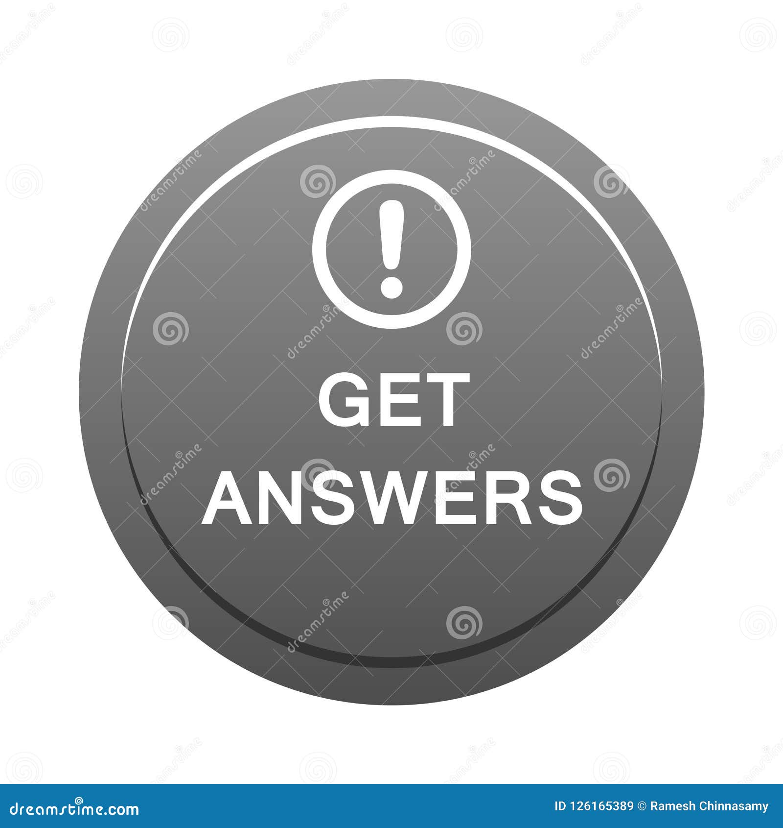 Get answers button stock vector. Illustration of isolated - 126165389