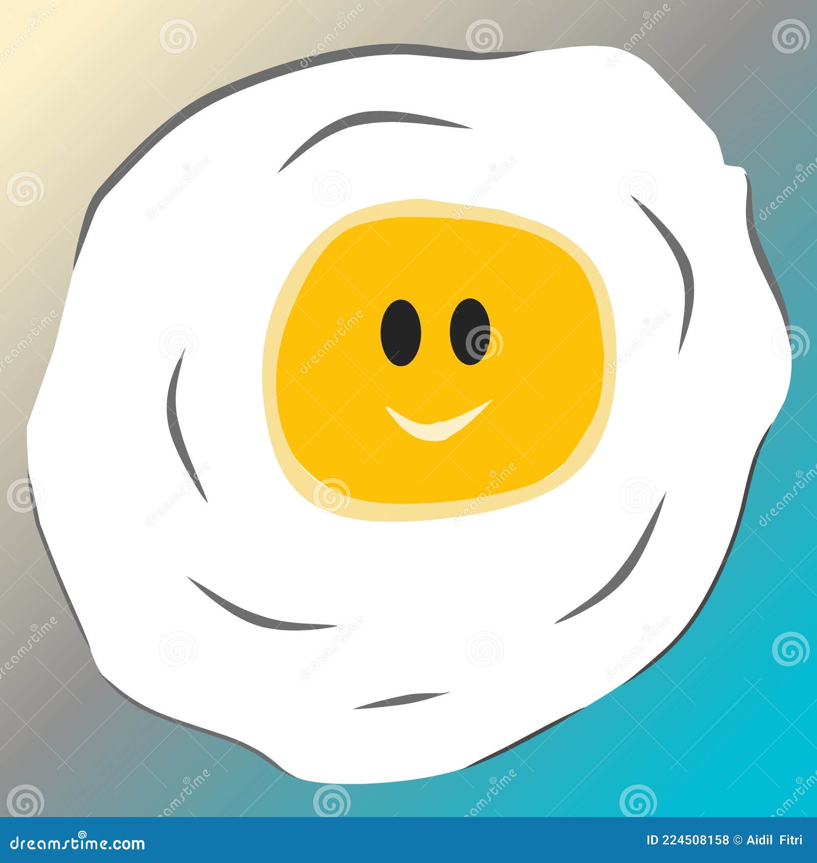 Simple Vector Illustration of Happy Feeling Expression Stock Vector ...