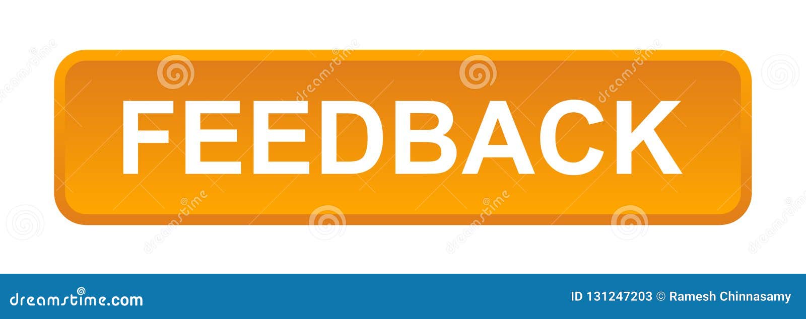 Feedback button stock vector. Illustration of design - 131247203