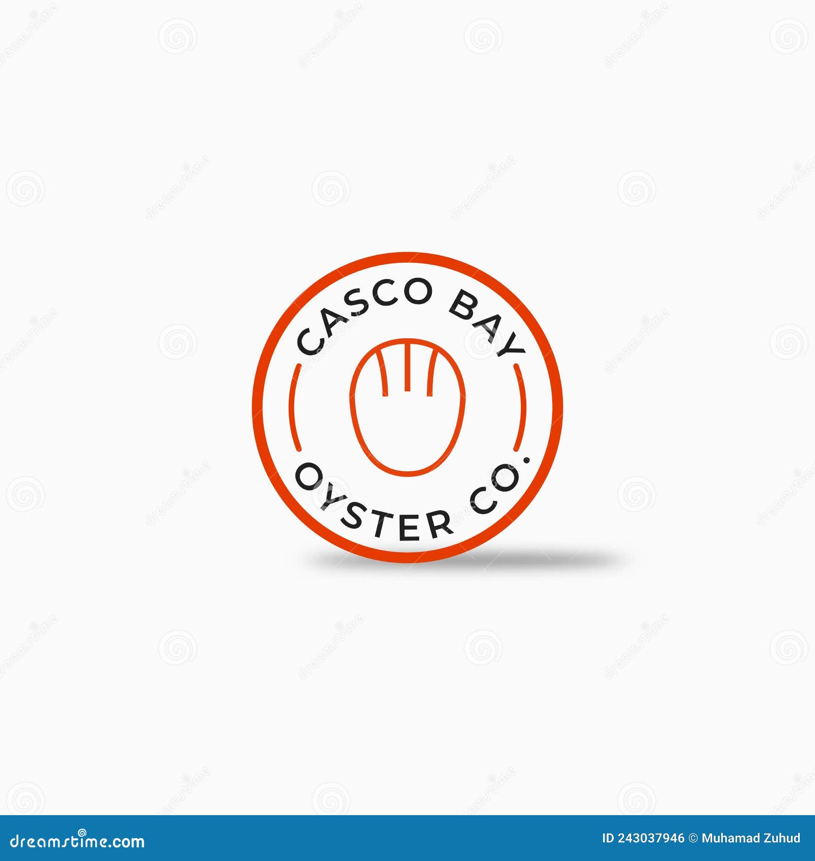 Simple Vector Illustration of an Oyster Shell Stock Vector ...