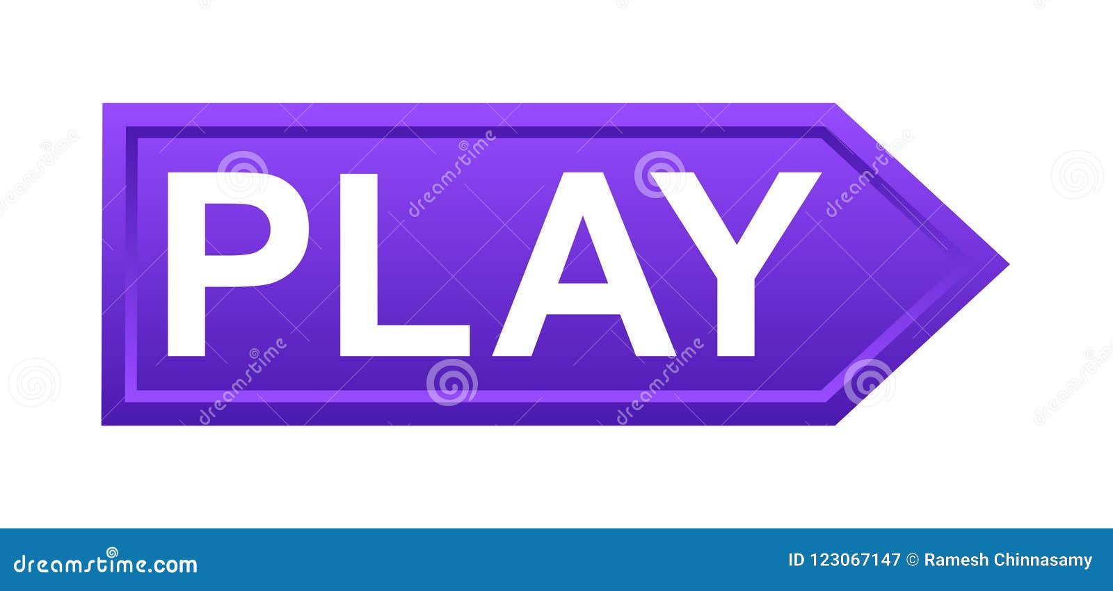 Play button stock vector. Illustration of click, buttons - 123067147