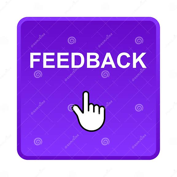 Feedback button stock vector. Illustration of company - 131250252