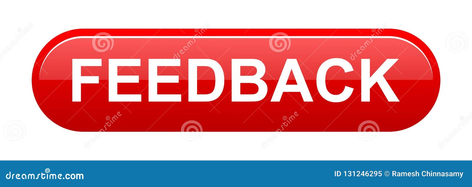 Feedback button stock vector. Illustration of control - 131246295