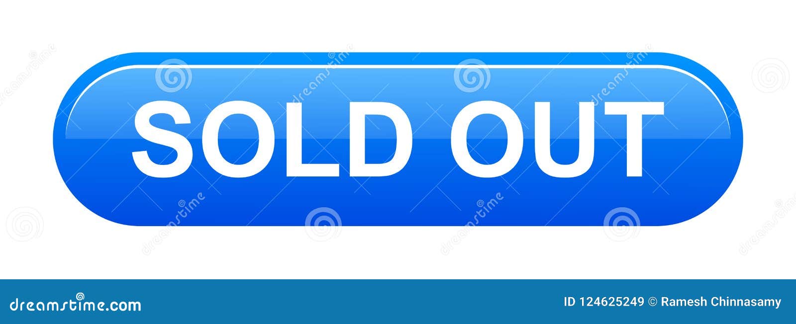 Sold out button stock vector. Illustration of element - 124625249