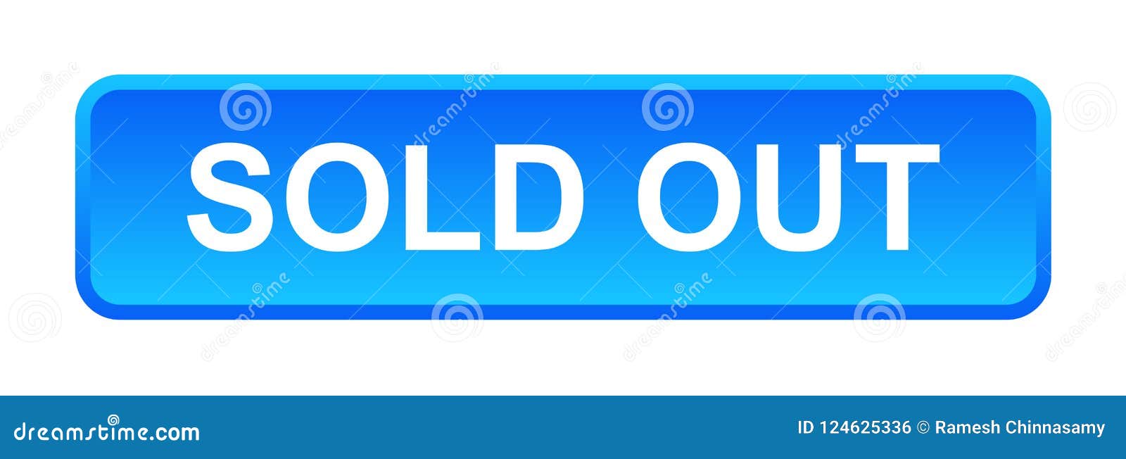 Sold out button stock vector. Illustration of customer - 124625336