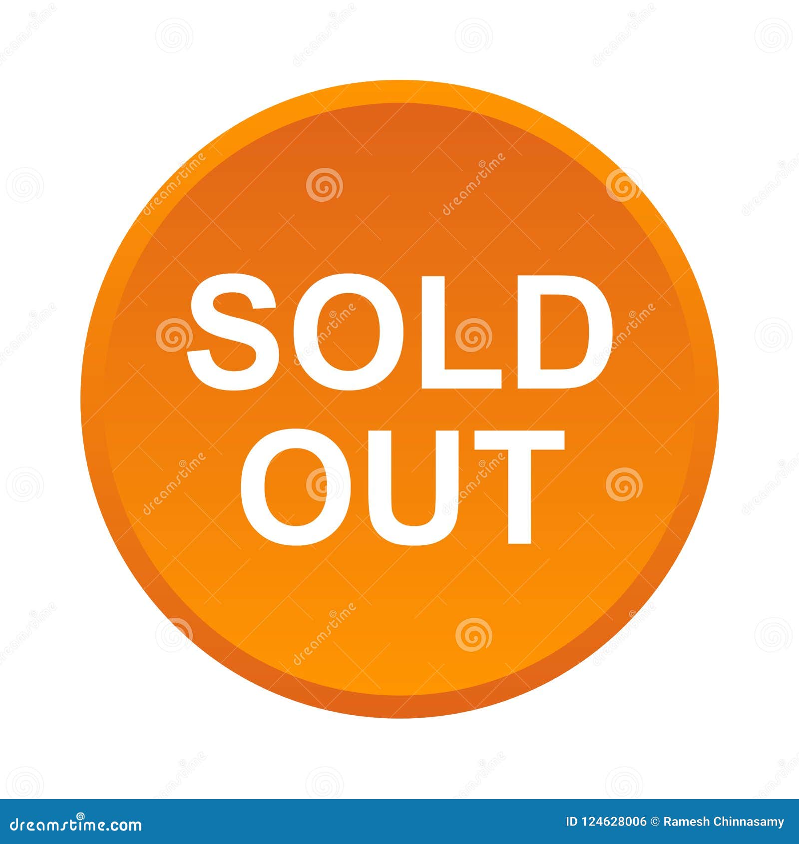Sold out button stock vector. Illustration of background - 124628006