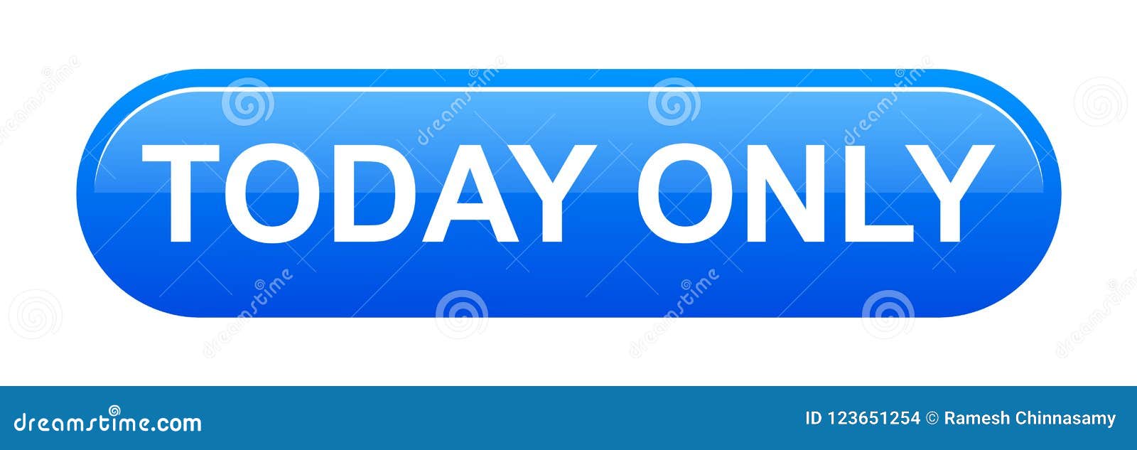 Today only button stock vector. Illustration of factory - 123651254