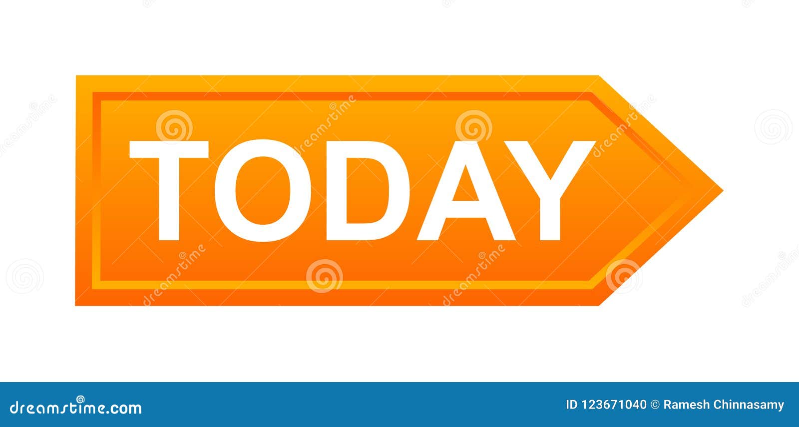 Today button stock vector. Illustration of background - 123671040