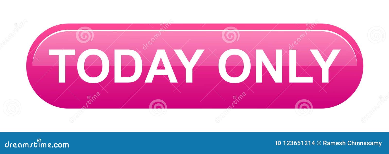 Today only button stock vector. Illustration of badge - 123651214