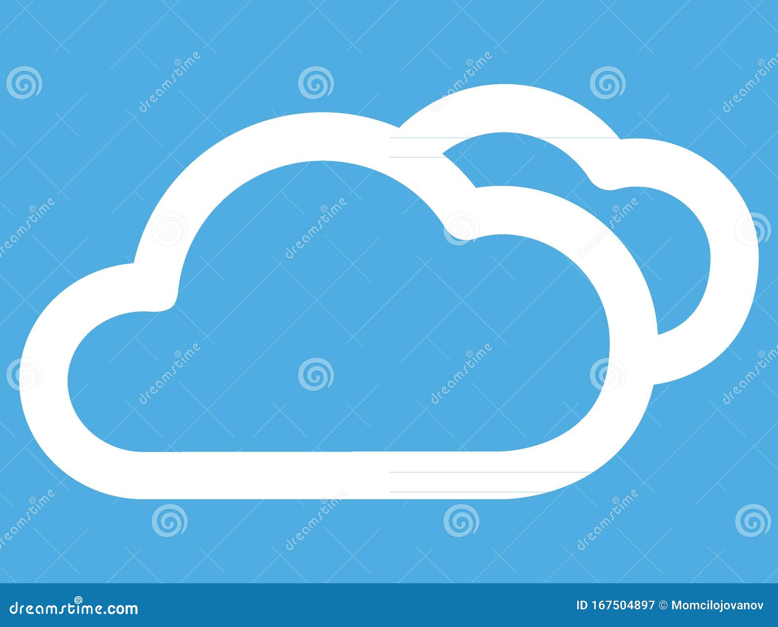 Weather Forecast App Icon for Clouds Stock Vector - Illustration of ...