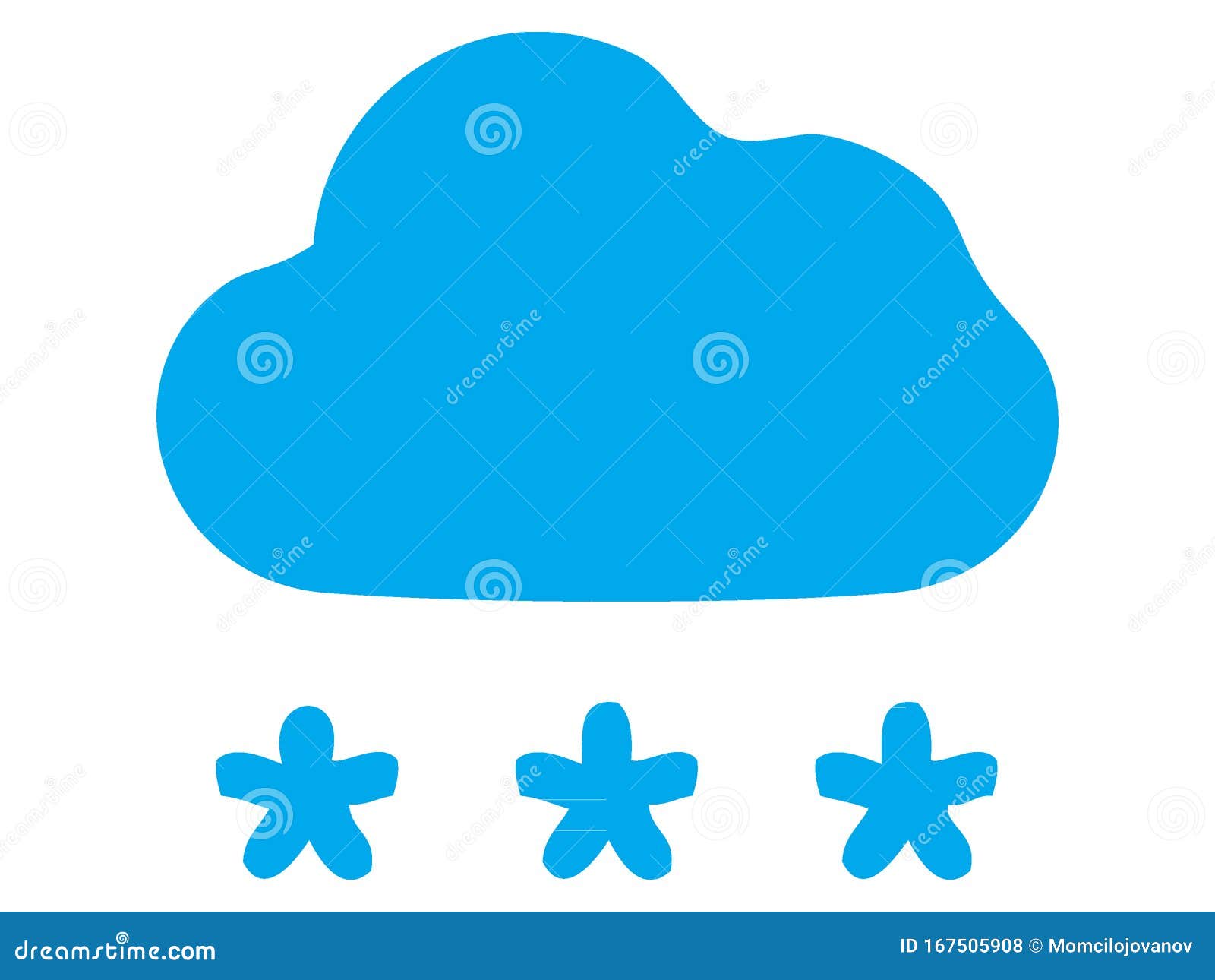 Weather Forecast App Icon for Snow Stock Vector - Illustration of icon ...