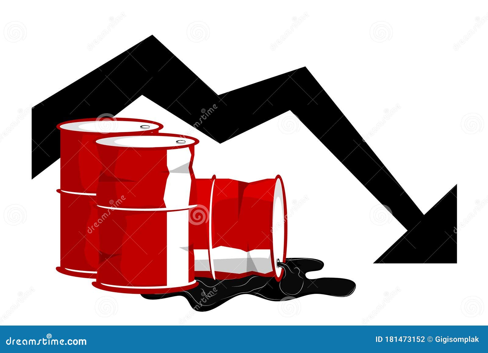 Simple Vector Illustration for World Oil Crisis Stock Vector ...