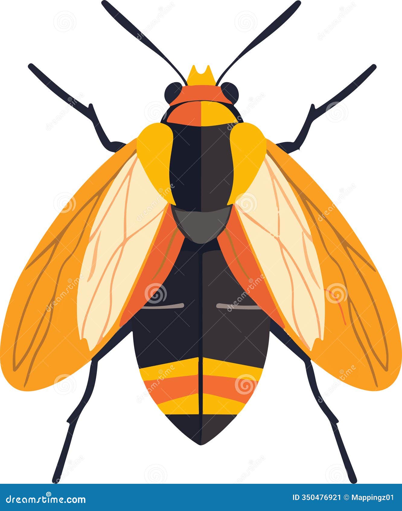 Simple Vector Insect Clipart Stock Vector - Illustration of graphics ...