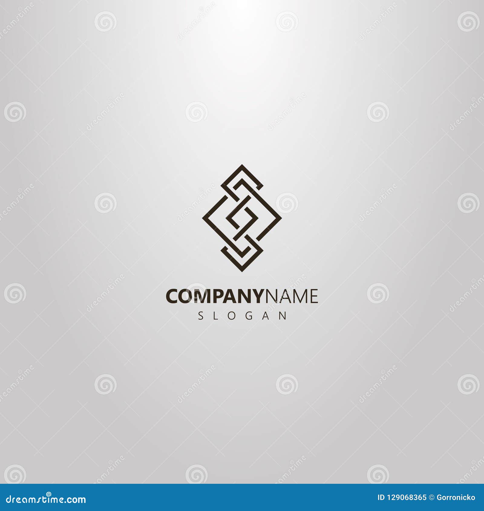 Logo Rhombus And Sphere Cartoon Vector | CartoonDealer.com #89529843