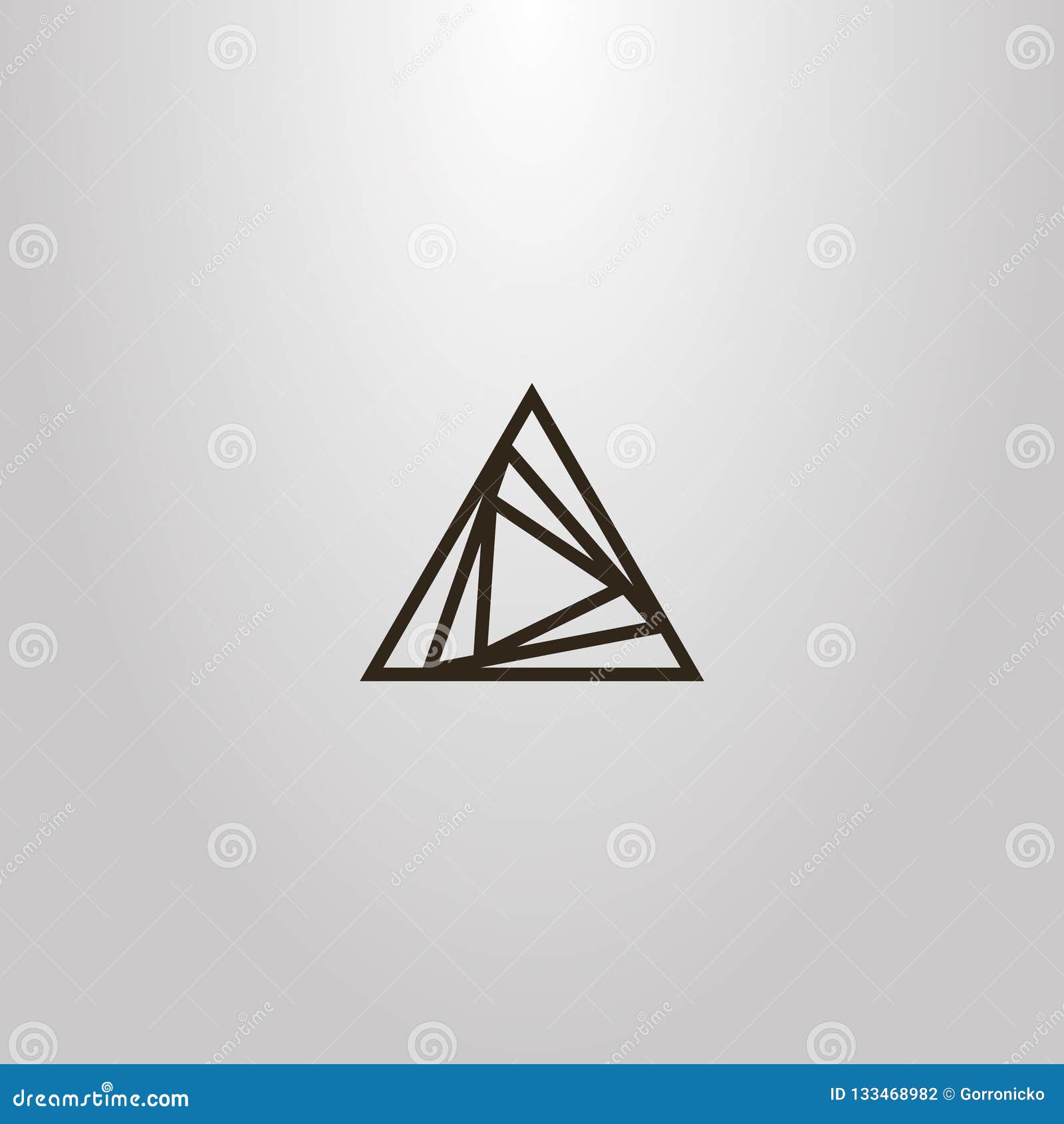 Simple Vector Line Art Outline Sign Of Different Size Overlaid ...