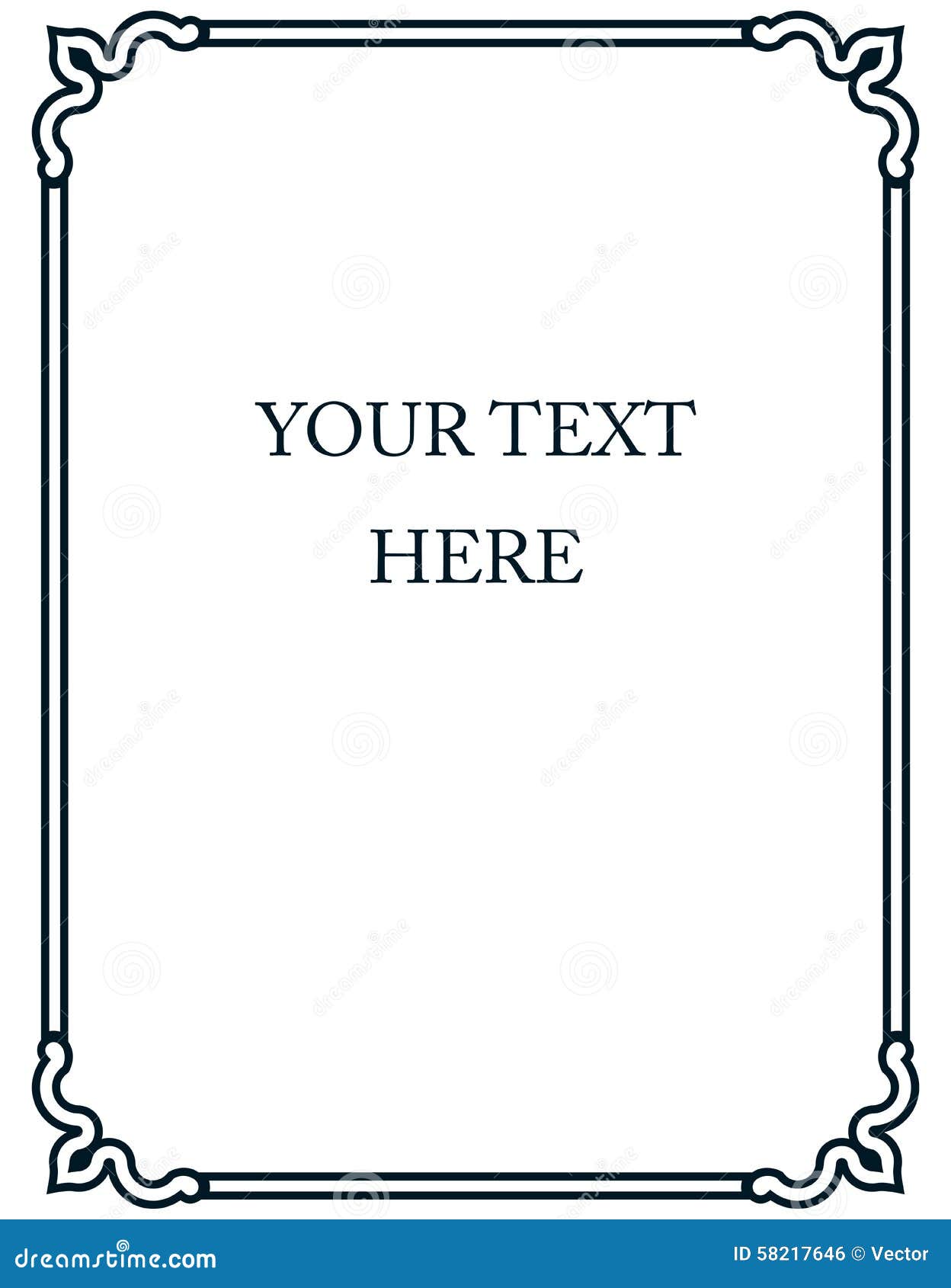 Simple Borders Vector