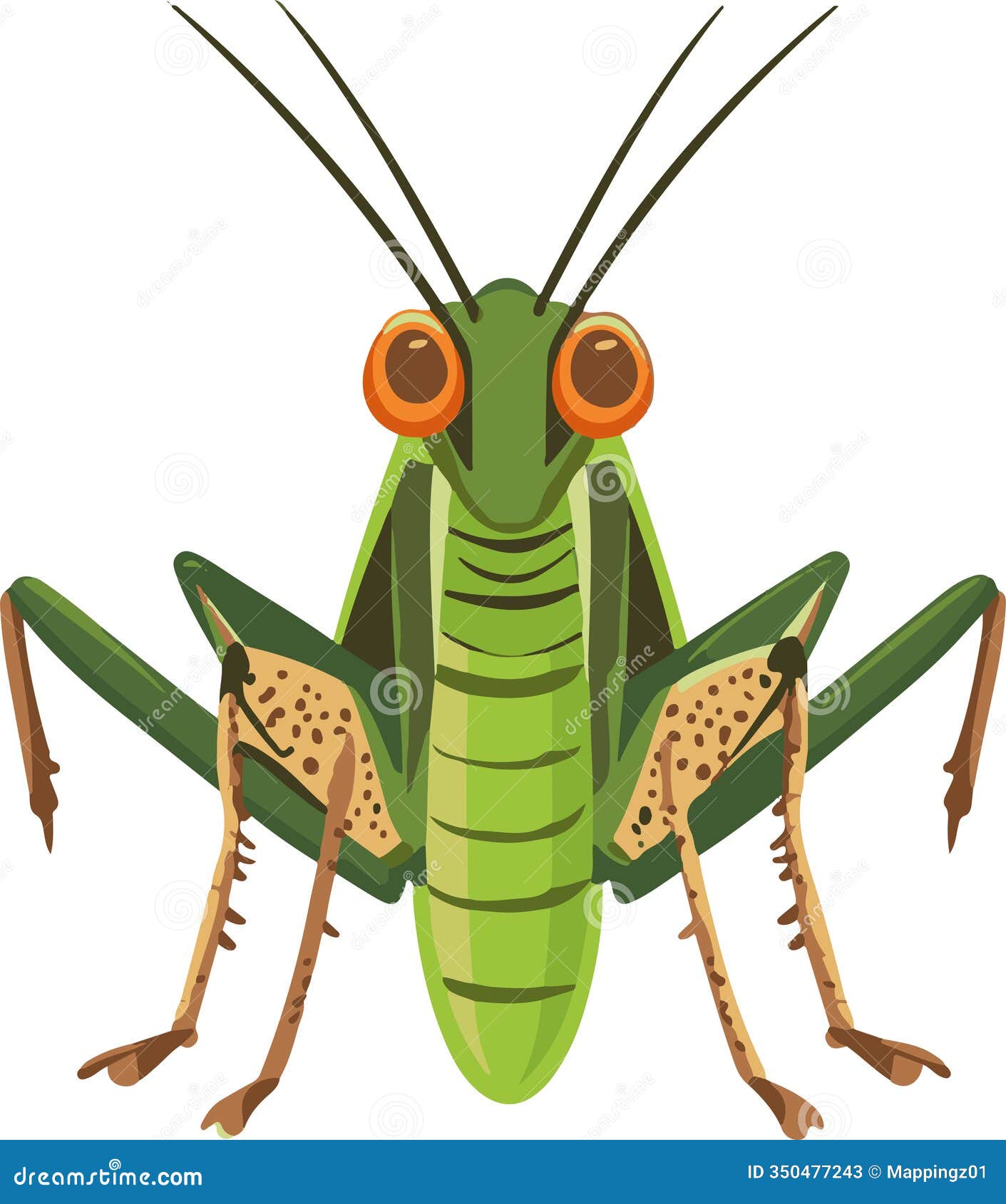 Simple Vector Locust Clipart Stock Vector - Illustration of bold ...