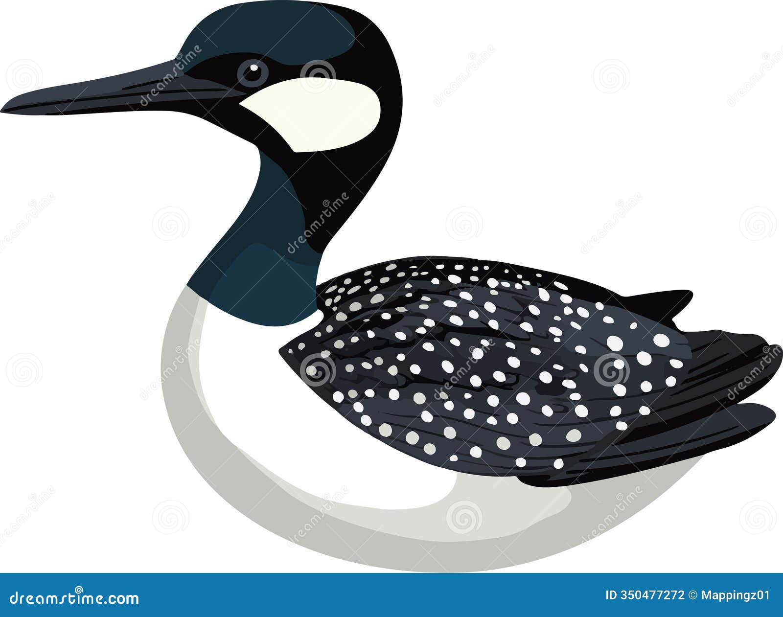 Simple vector loon clipart stock vector. Illustration of graphic ...