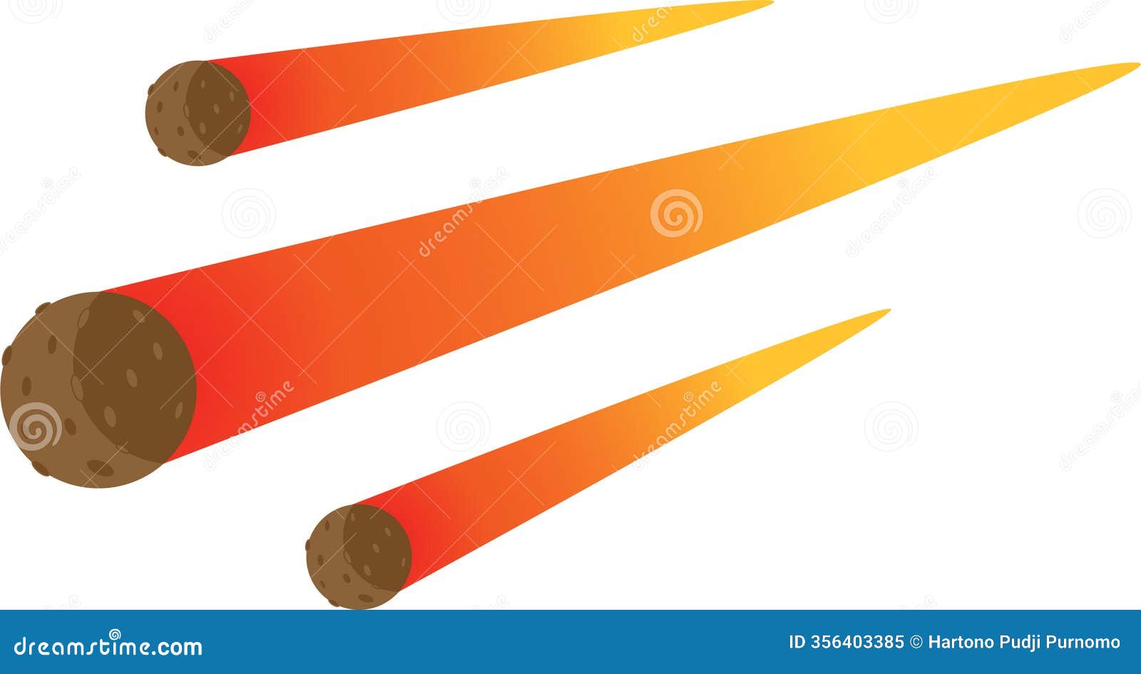 Simple vector meteor stock vector. Illustration of undefined - 356403385