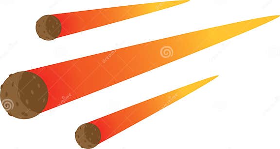 Simple vector meteor stock vector. Illustration of undefined - 356403385