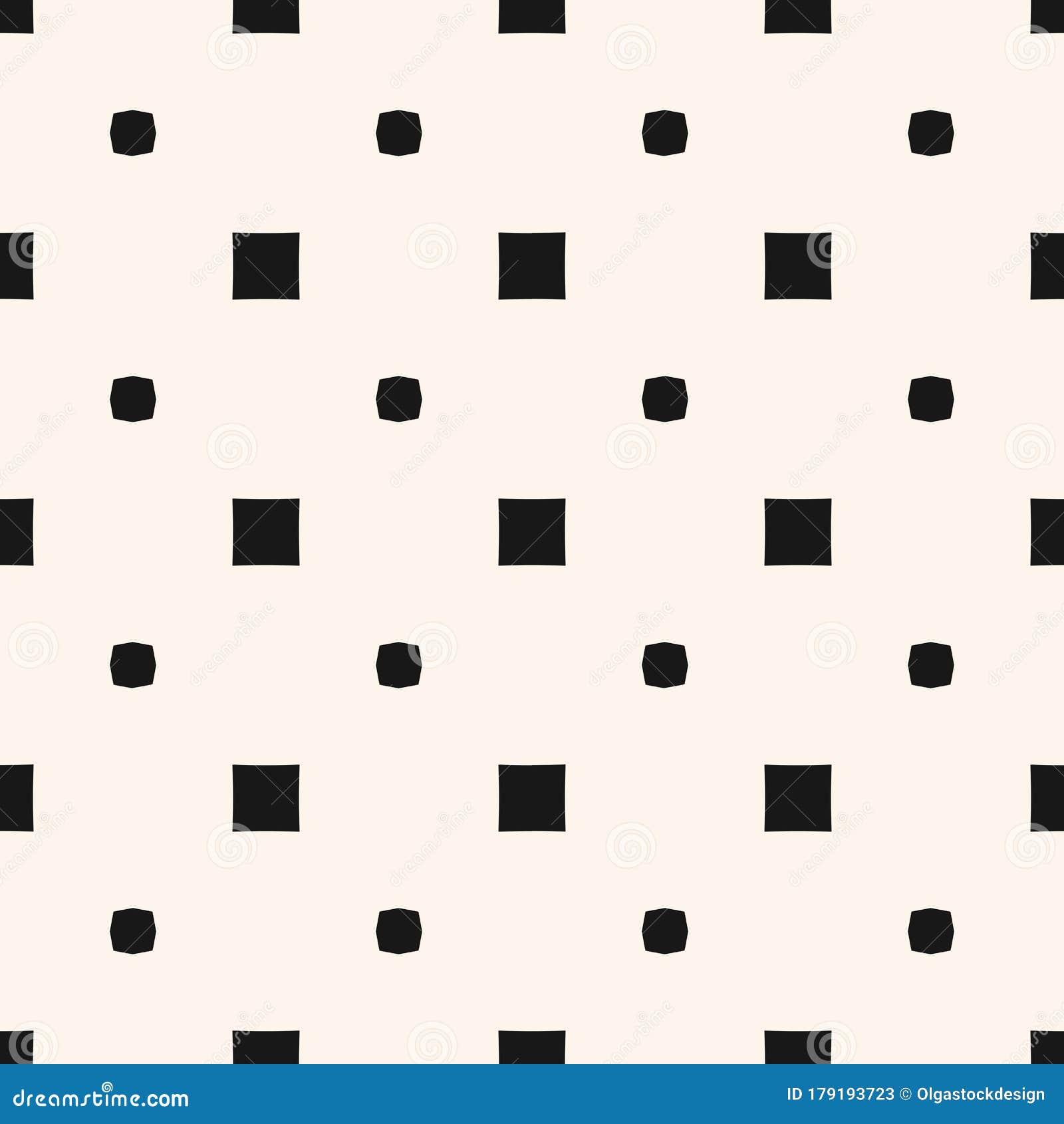 Simple Vector Minimalist Geometric Seamless Pattern with Small Squares ...