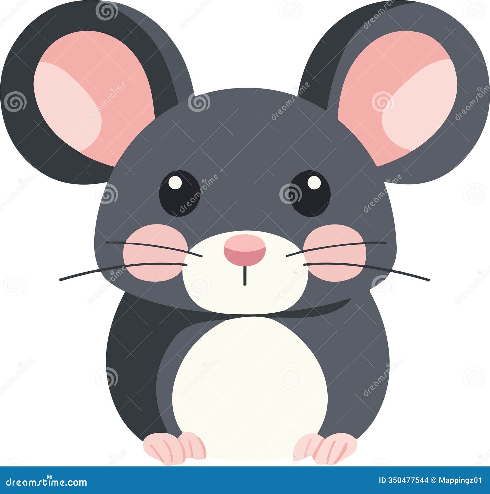 Simple Vector Mouse Clipart Stock Vector - Illustration of minimalist ...
