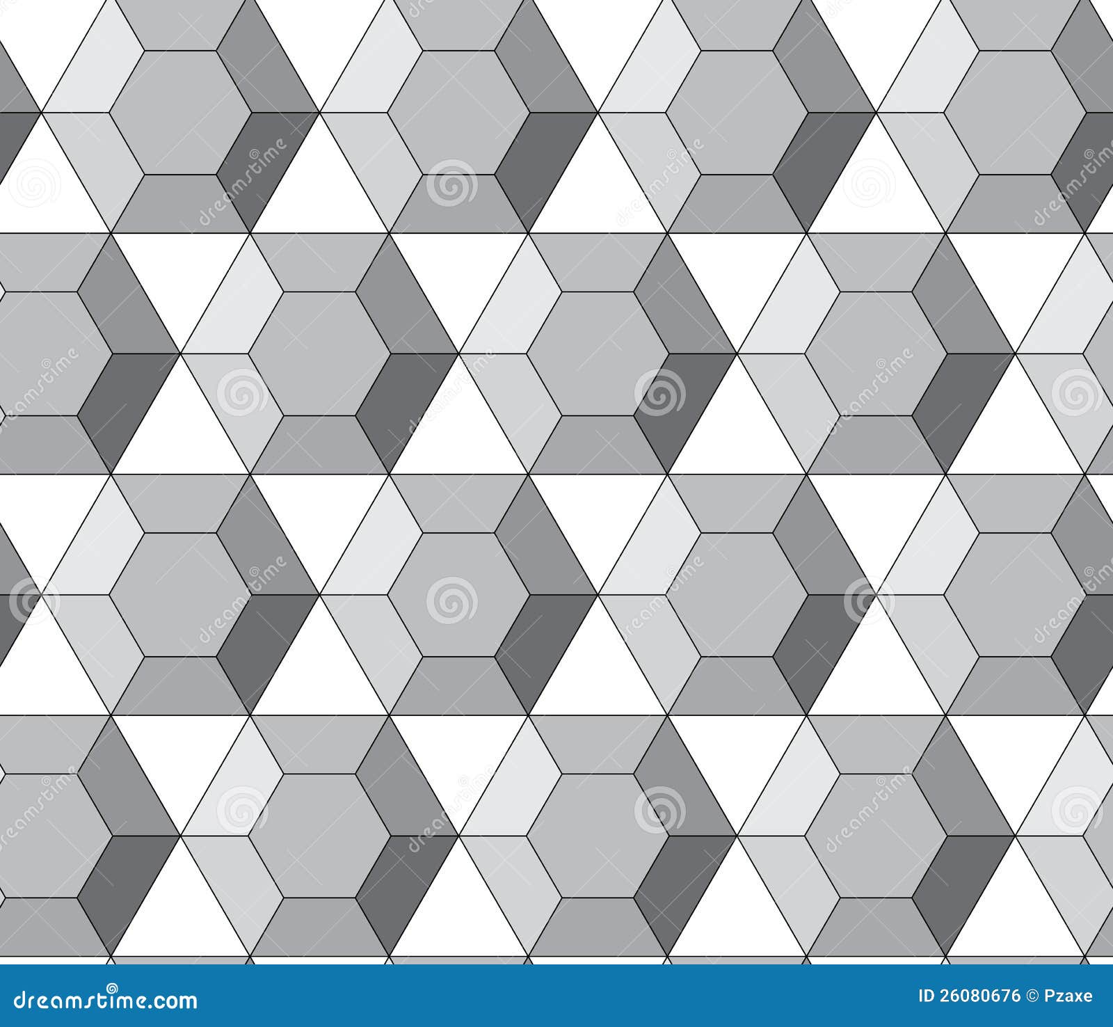 Simple Vector Pattern - Hexagonal Diamonds Stock Vector - Illustration ...