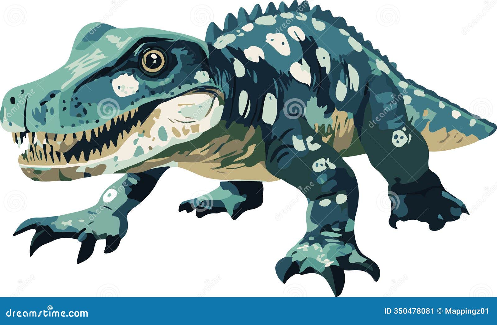 Simple Vector Postosuchus Clipart Stock Vector - Illustration of ...