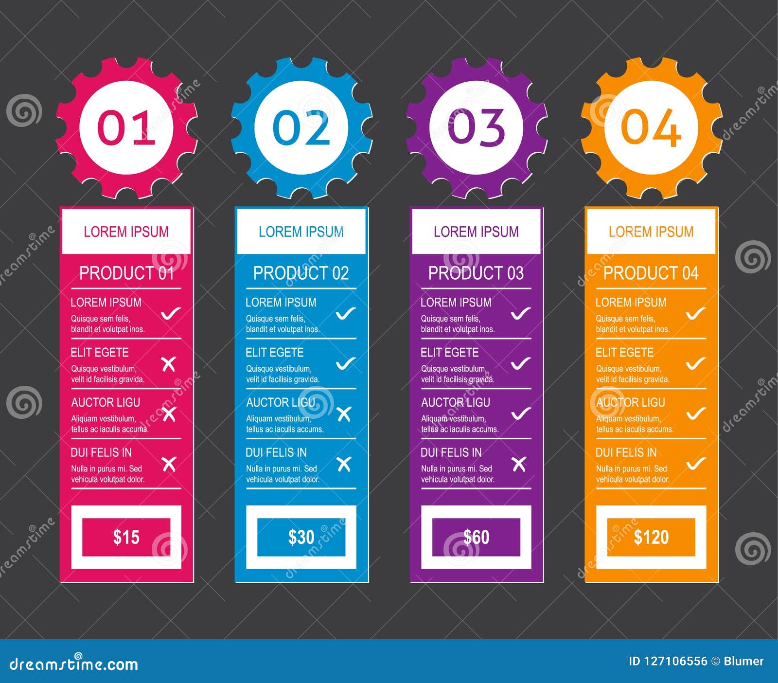Simple Vector Product Price Table Design Template Stock Vector ... Simple Vector Product Price Table Design Template Stock Vector ...