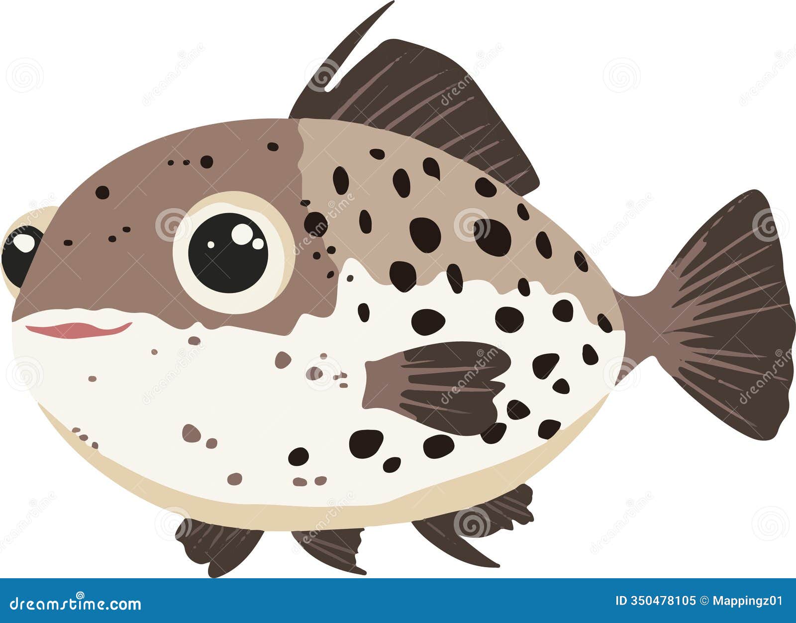 Simple Vector Pufferfish Clipart Stock Vector - Illustration of basic ...