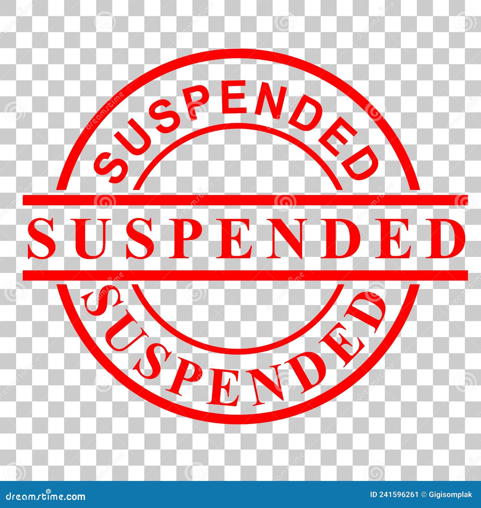 Simple Vector Rectangle Red Rubber Stamp, Suspended, at Transparent ...