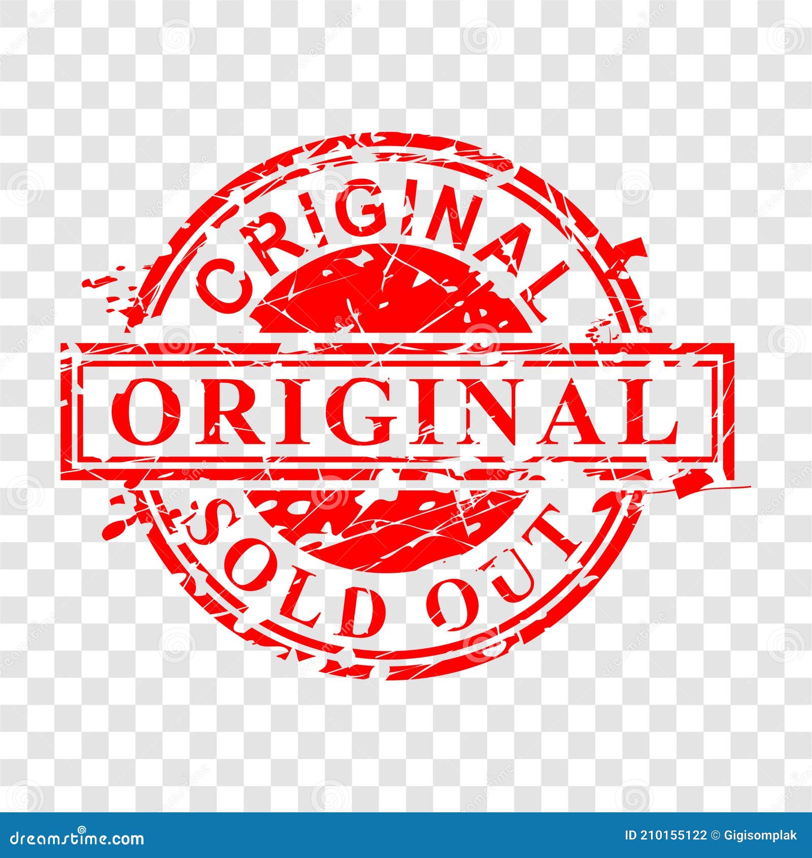 Simple Vector Red Rust Circle Rubber Stamp, 100 Original, at ...