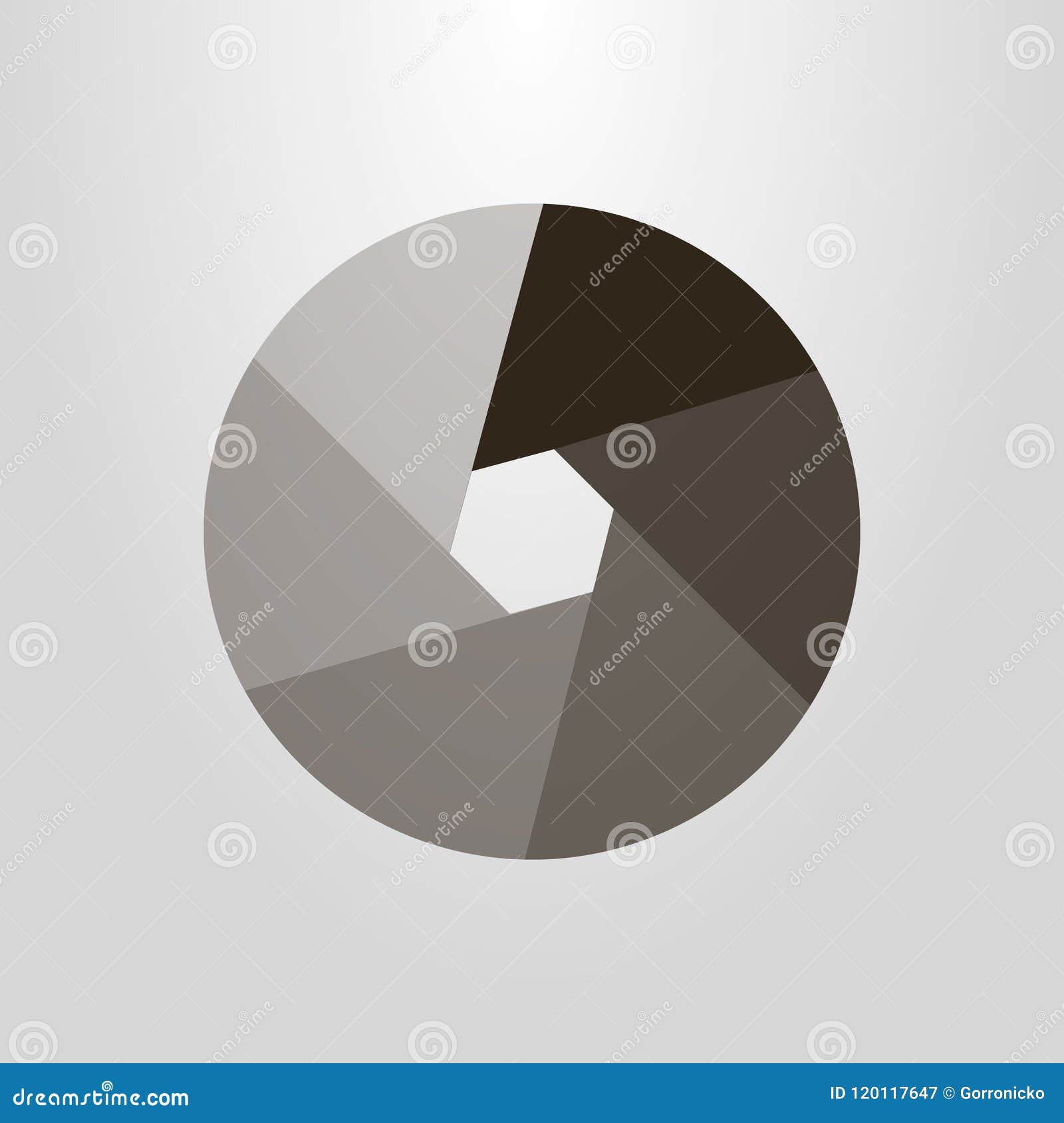 Simple Vector Round Camera Shutter Pictogram Stock Vector ...
