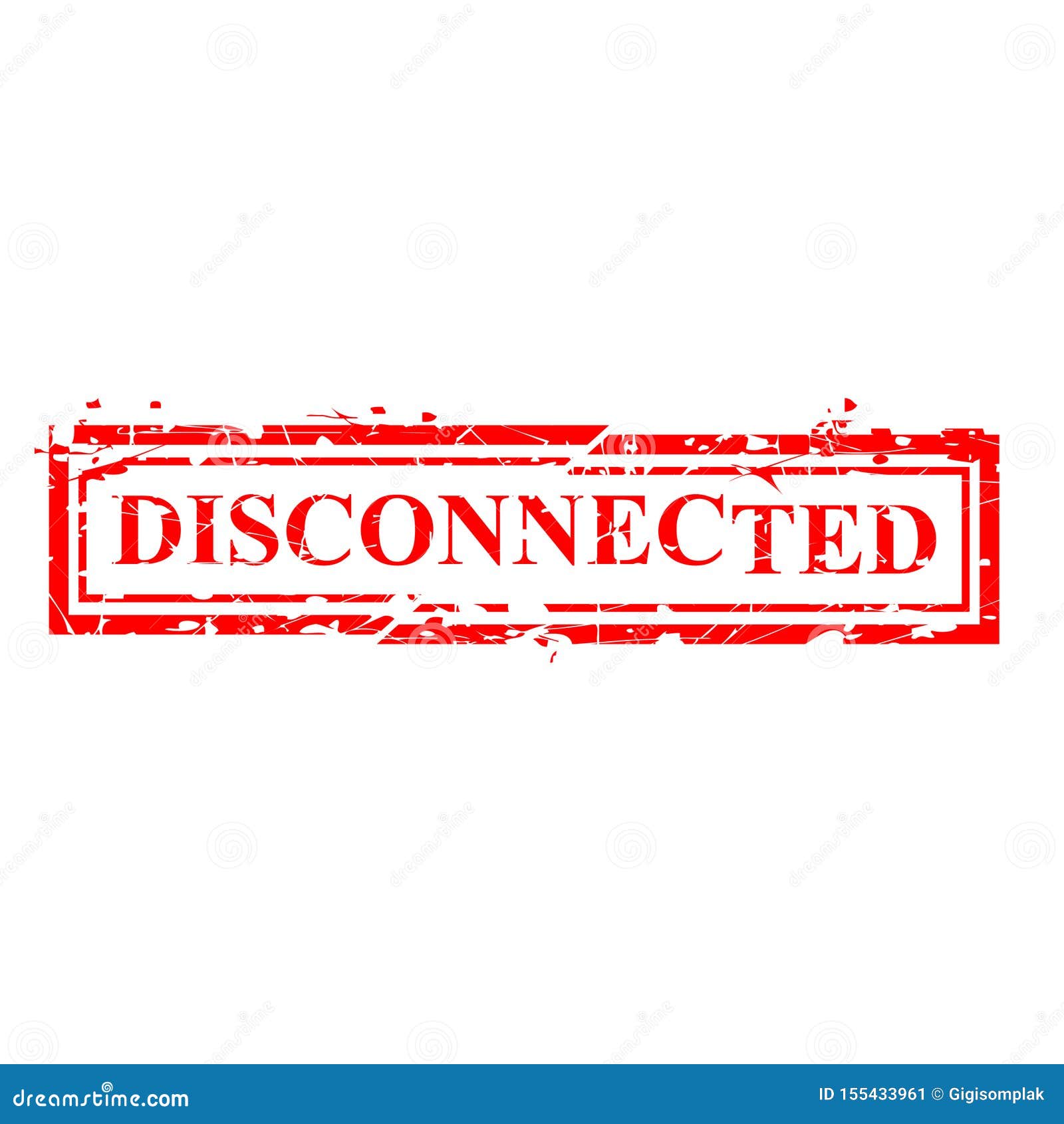 Simple Disconnected Symbol Cartoon Vector | CartoonDealer.com #104820201