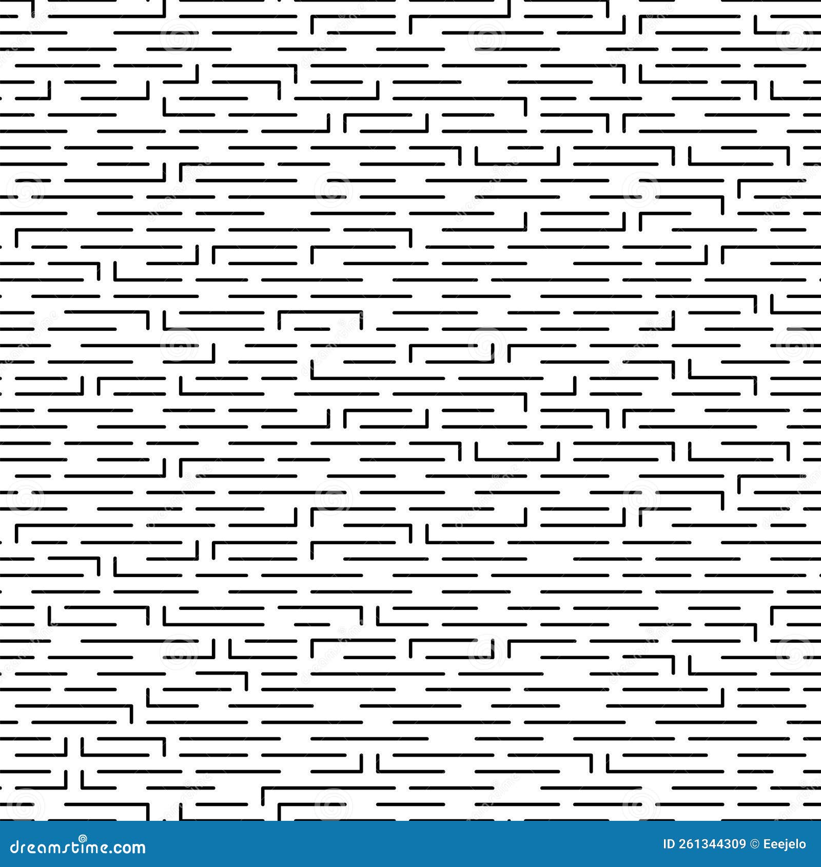 Simple Vector Seamless Monochrome Pattern of Lines and Angles in Linear ...