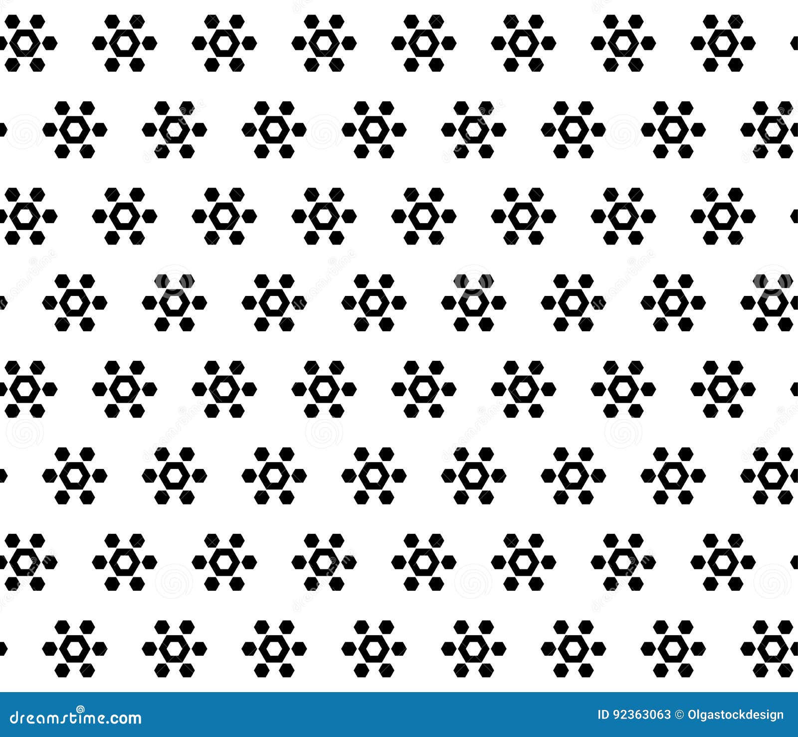 Hexagonal Floral Frame With Rose Flowers. Black Outline Simple Desing ...