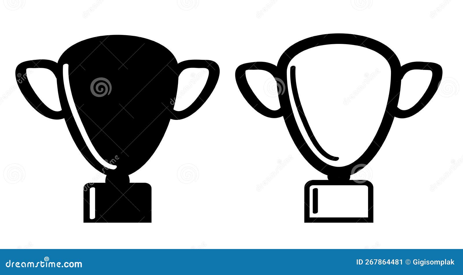 Simple Vector Set 2 Icon Trophy Stock Vector - Illustration of symbol ...