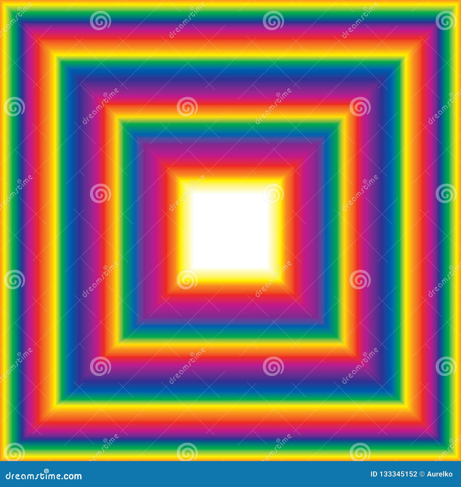 Rainbow square 5 stock vector. Illustration of color - 133345152