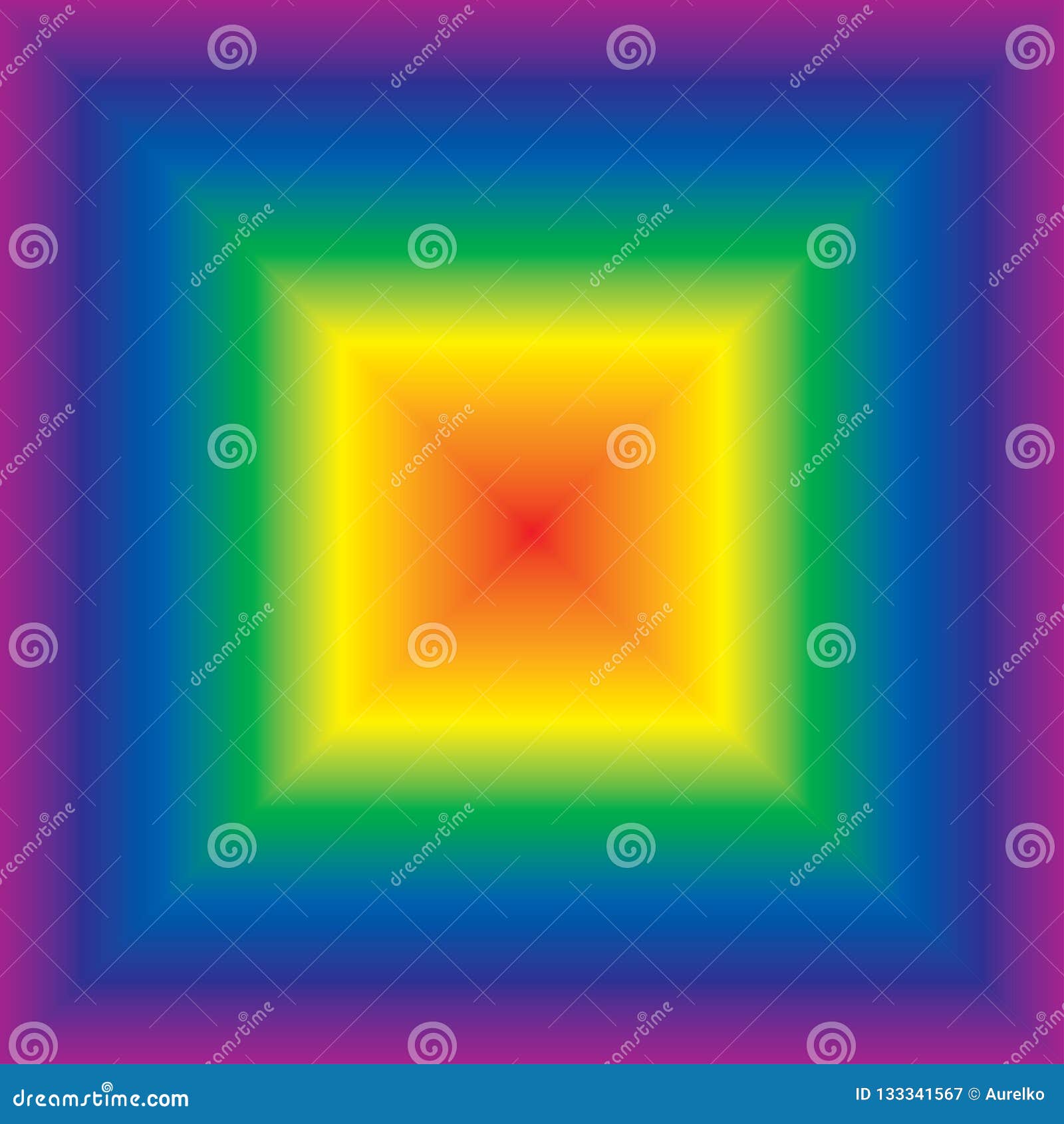 Rainbow square 1 stock vector. Illustration of geometric - 133341567