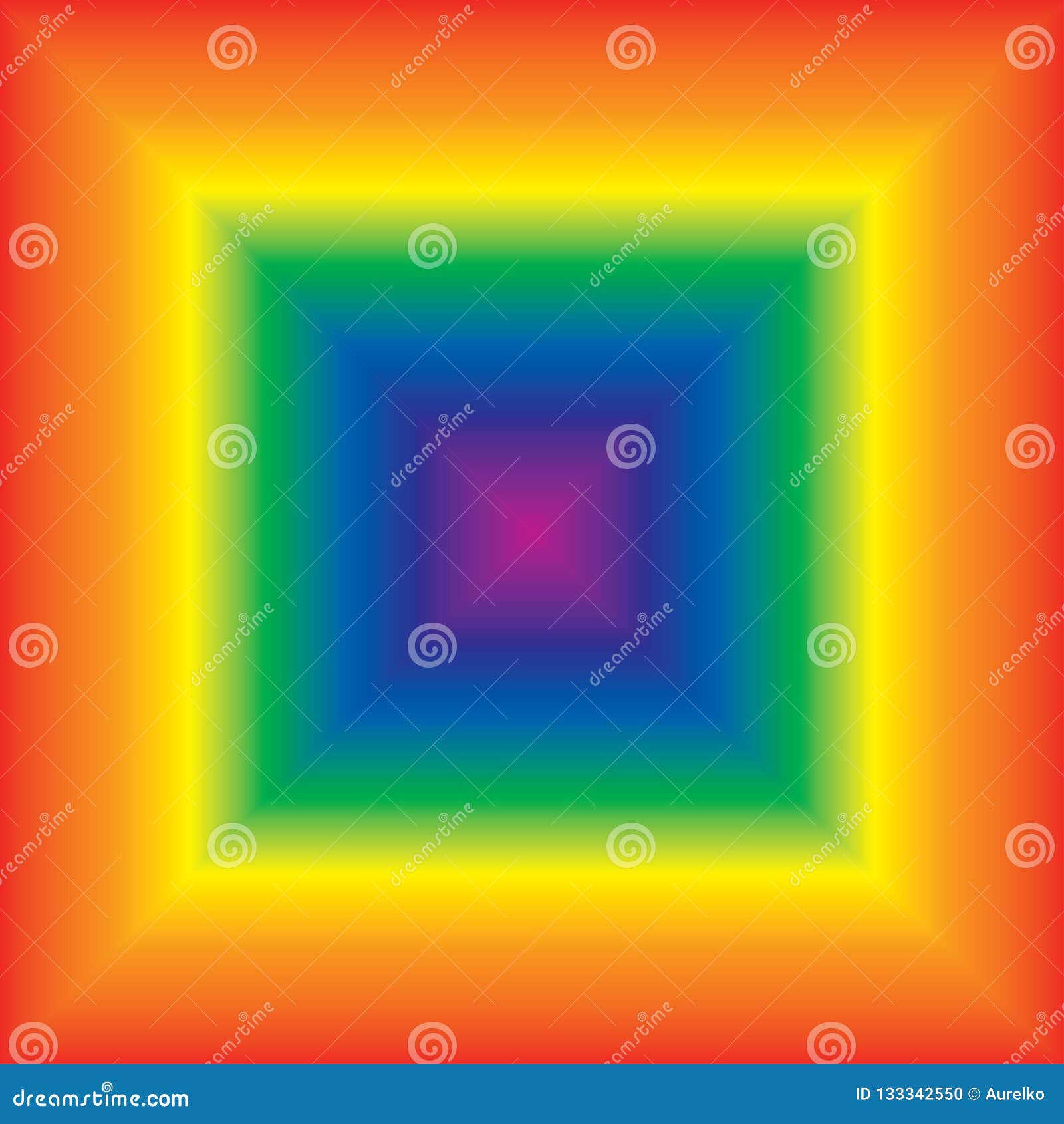 Rainbow square 2 stock vector. Illustration of pattern - 133342550
